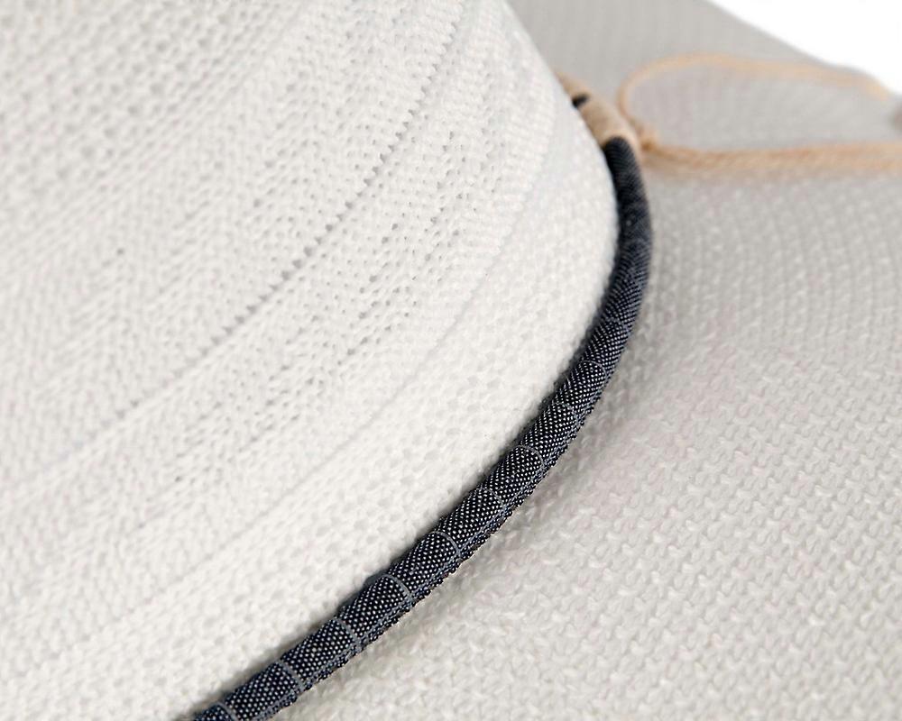 Ivory Crushable Polyester Knit Safari Fedora Hat | Fruugo UK