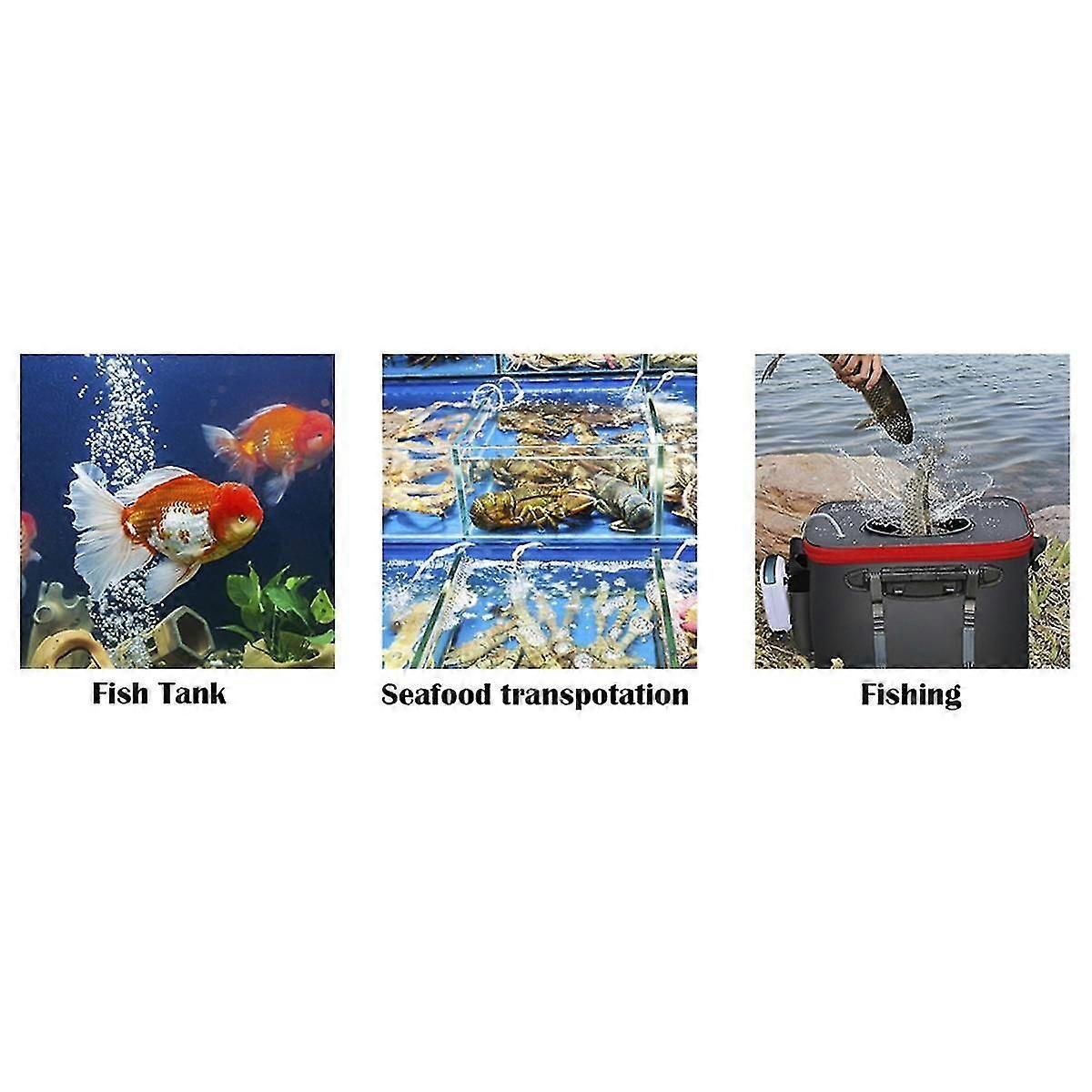 Waterproof Aquarium Oxygen Air Pump Fish Tank Air Compressor Aerator ...