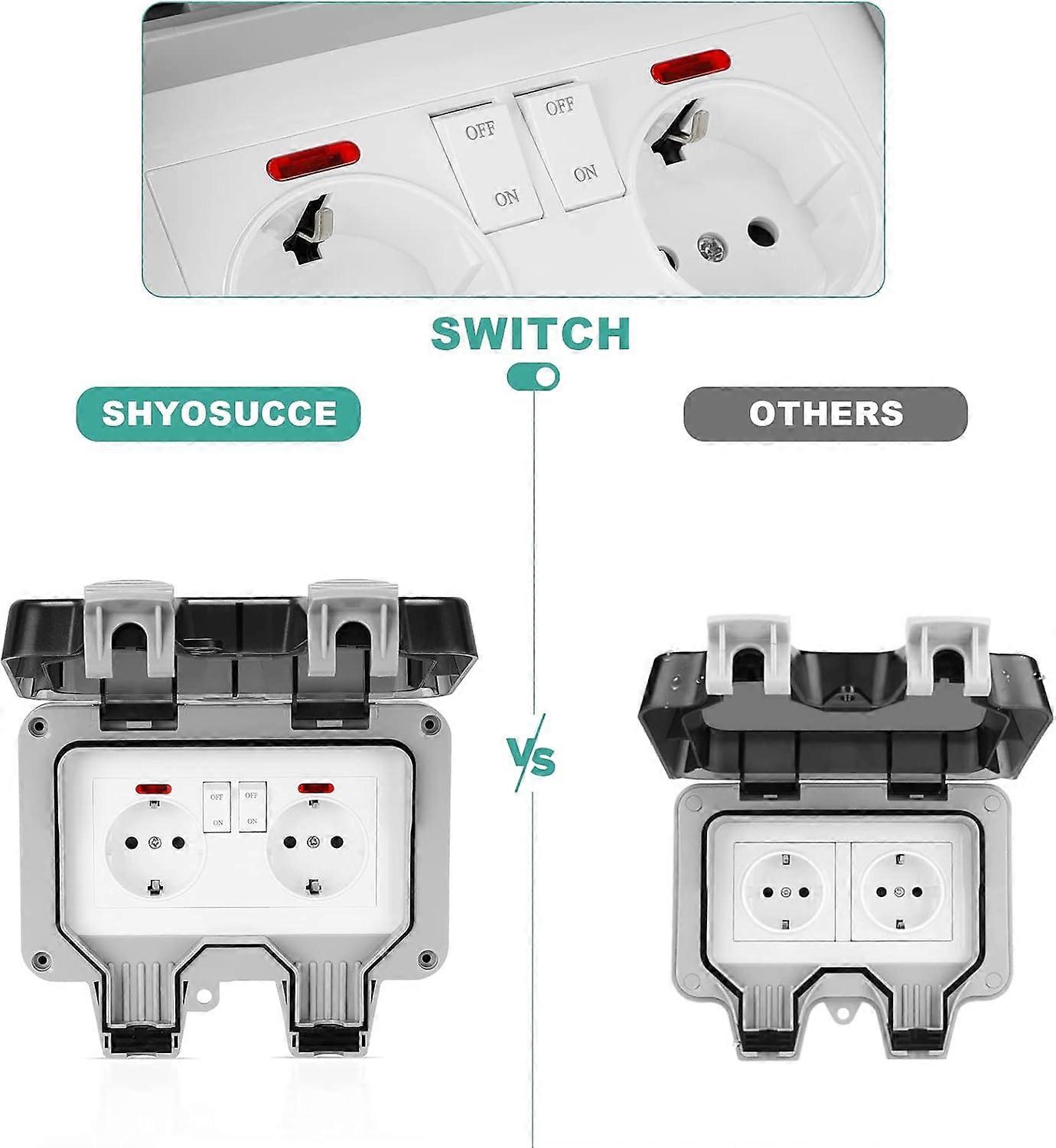 Weatherproof Outdoor Power Socket, High Quality Abs, 16A 220V-240V ...