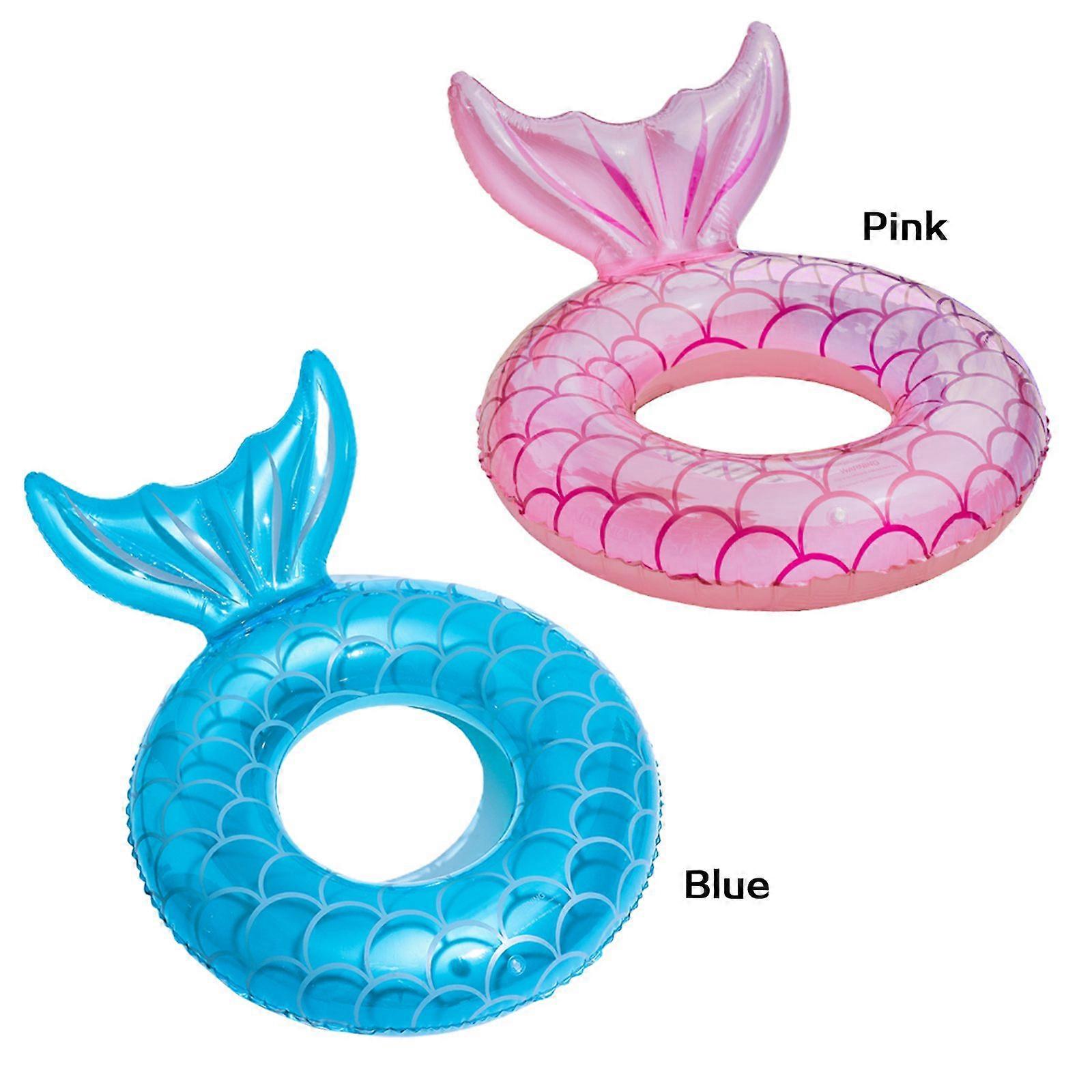Giant Inflatable Mermaid Tail Pool Float with Fast Valves Summer Beach ...