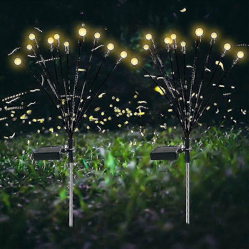 1pcs 10 Head Solar Powered Firefly Lights, 10 Led Outdoor Waterproof ...