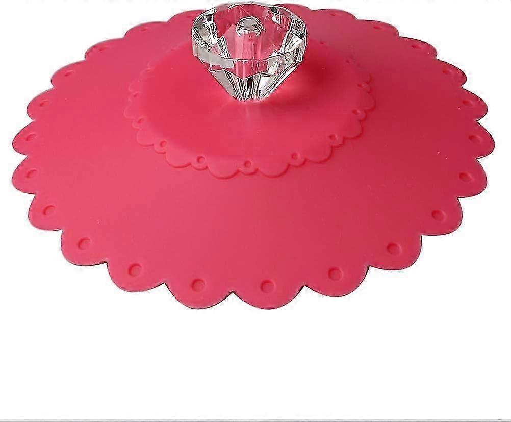 6 Pieces Silicone Glass Cover, Cup Silicone Cup Cover Colorful Diamond ...