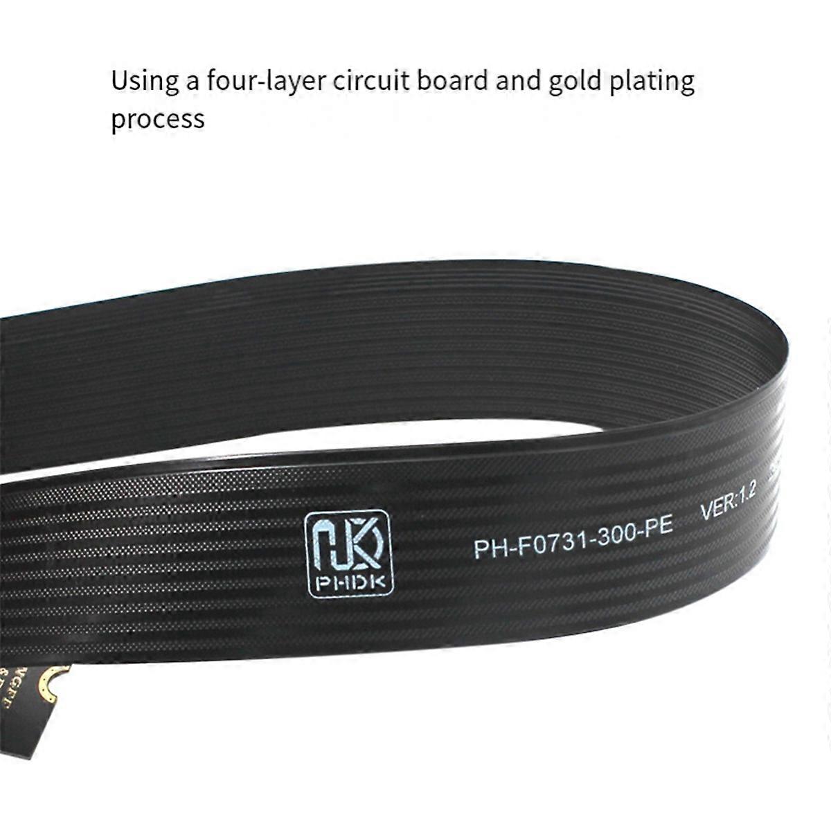 M.2 NVMe SSD Extension Cable PCIe 4.0 X4 M-Key High-Speed Data fer ...