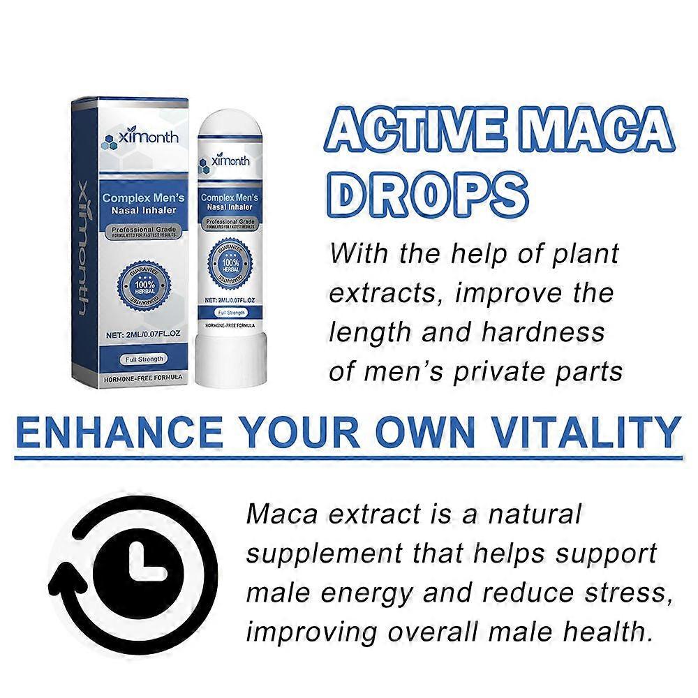 Men Energy Enhancer Nasal Inhaler Promote Energizing Level Boost ...