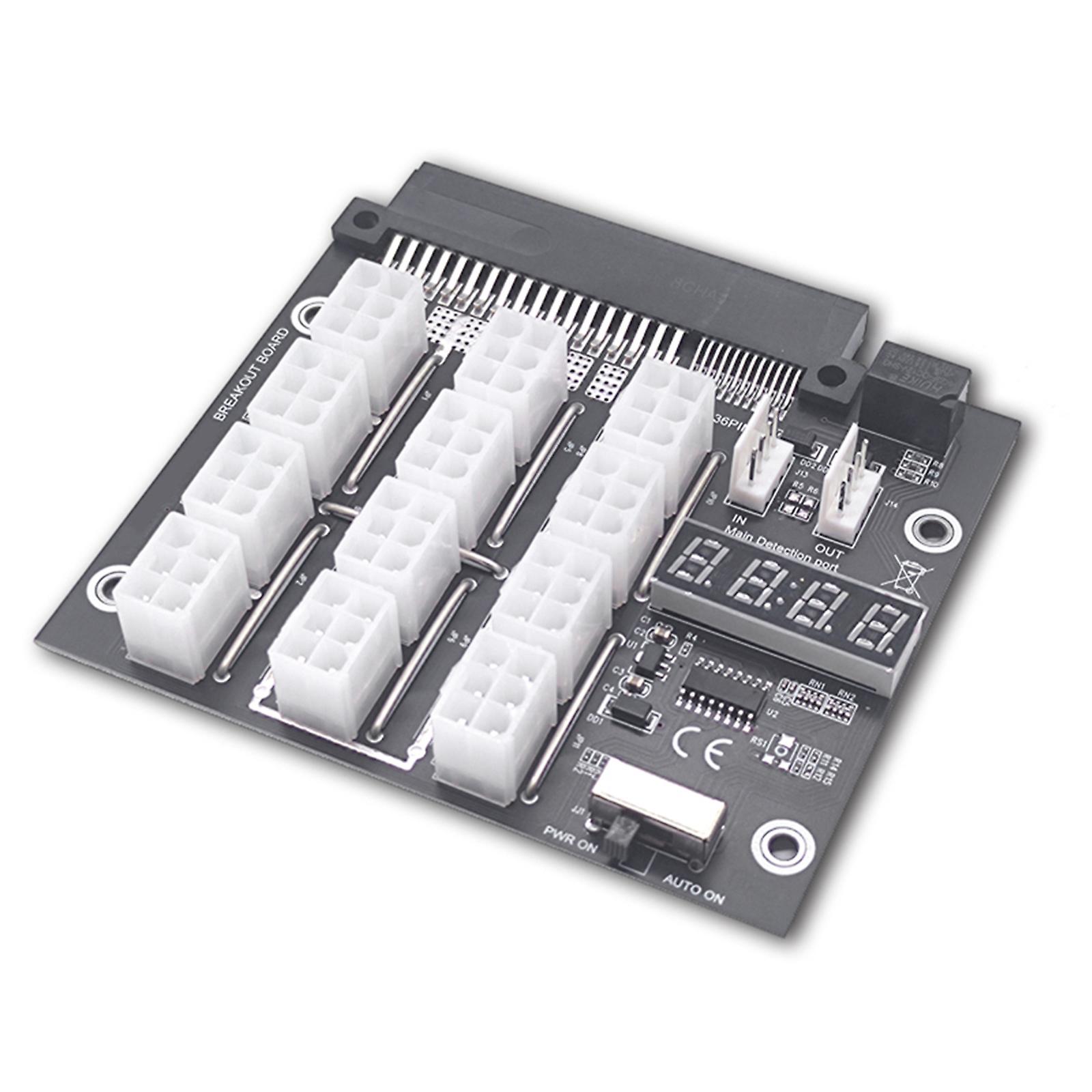 Mining Breakout Board 12 Ports 6 Pin Stromversorgungsmodul für PSU 750w ...