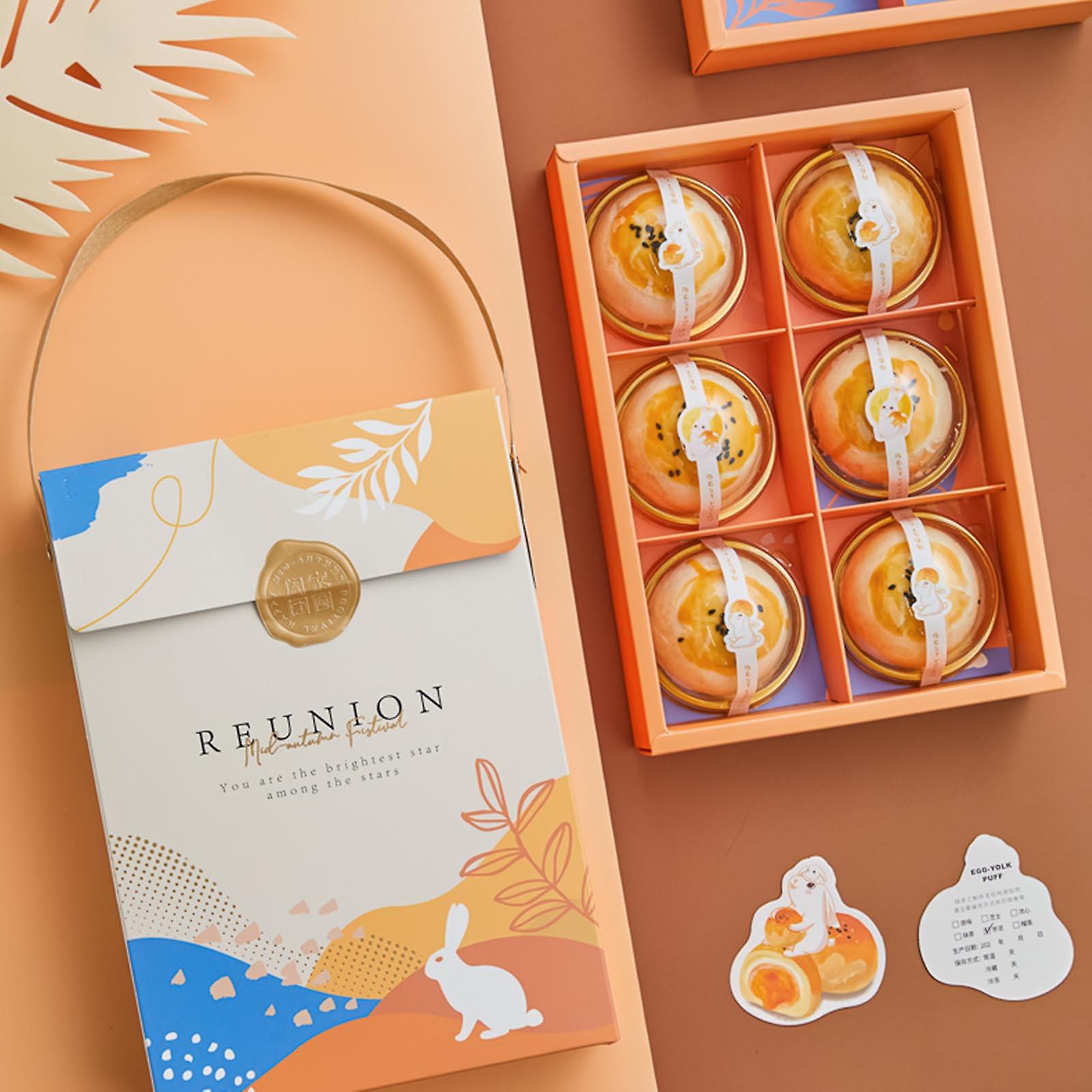 Egg Yolk Crisp Sticker Snowflake Crisp Packaging Sticker Nougat Seal ...