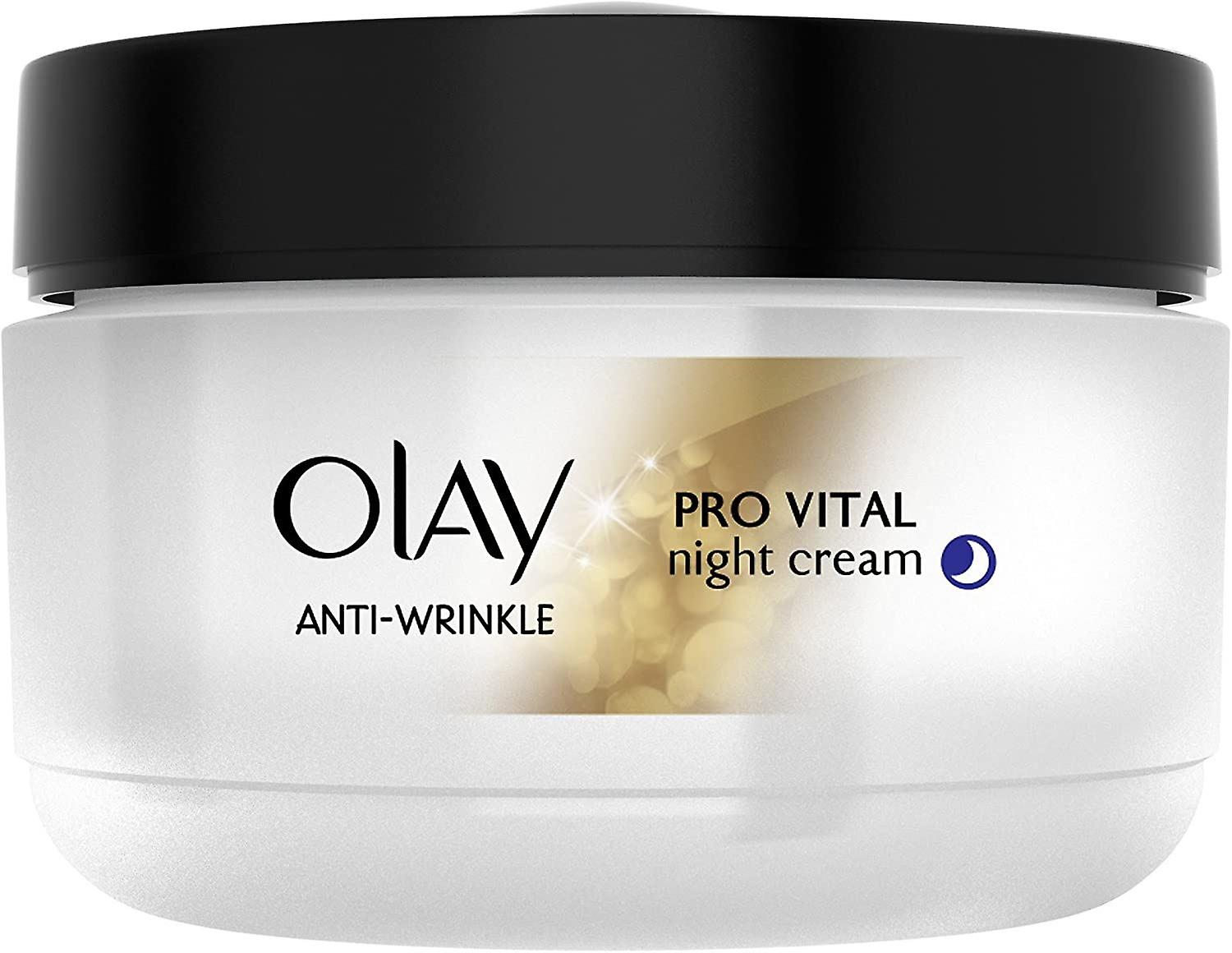 Olay Anti-Wrinkle Pro Vital Anti Ageing Night Moisturiser - 50 ml ...
