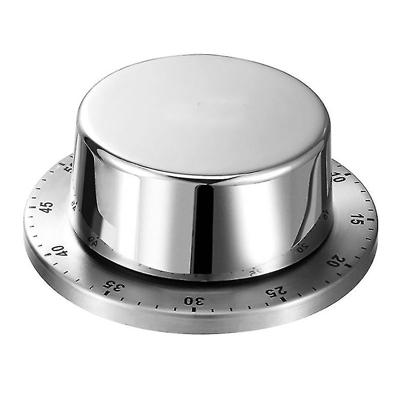 Stainless Steel Kitchen Timer With Magnetic Base Manual Mechanical ...