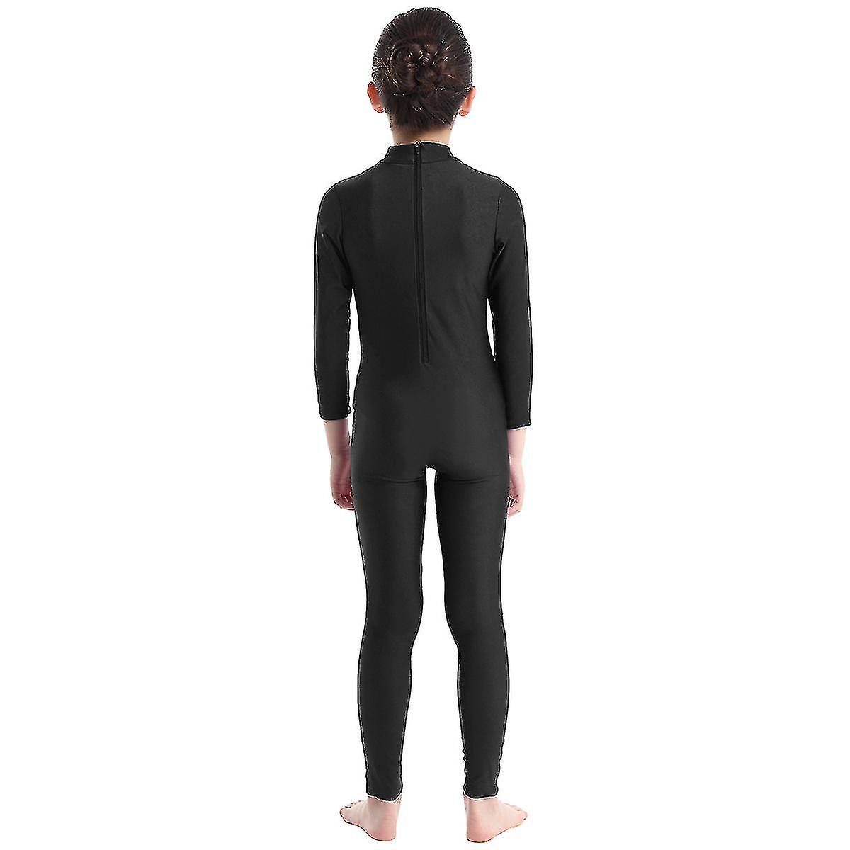 Kids Girls Ballet Leotards Gymnastics Unitards Children Dancewear Full ...