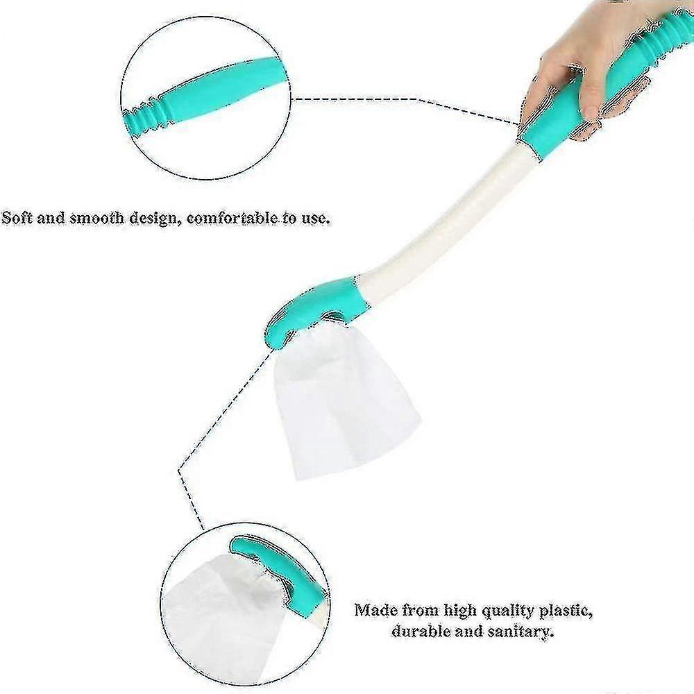Toilet Self Wipe Aids Long Reach Wiper Tissue Grip Helper Paper Holder ...