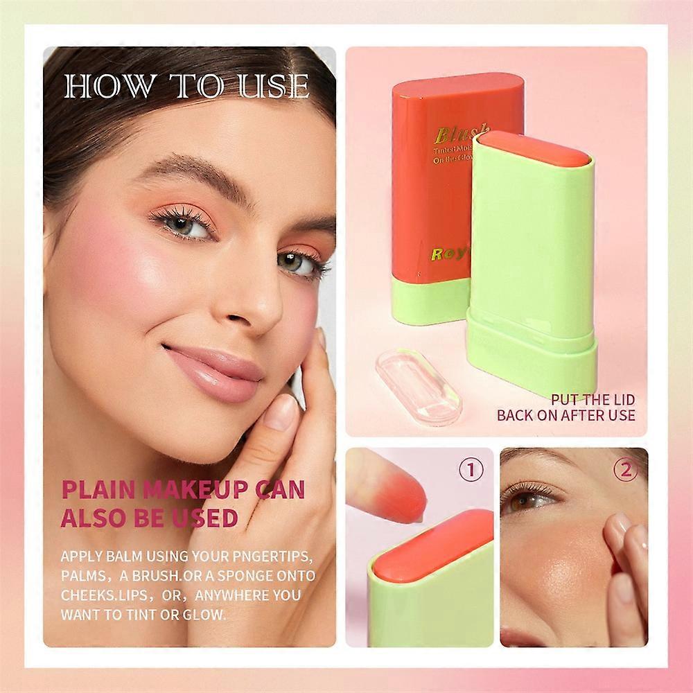Multi-function Blush Stick Natural Cheek Face Rouge Blusher Cream ...