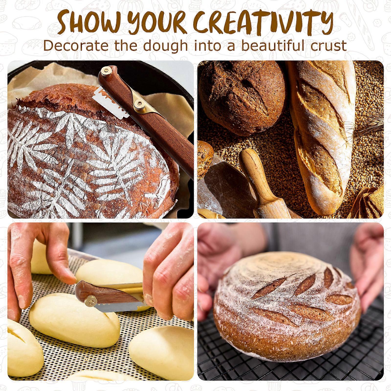 Bread Cutter French Bread Scoring Lame Dough Slashing Tool with 10 ...