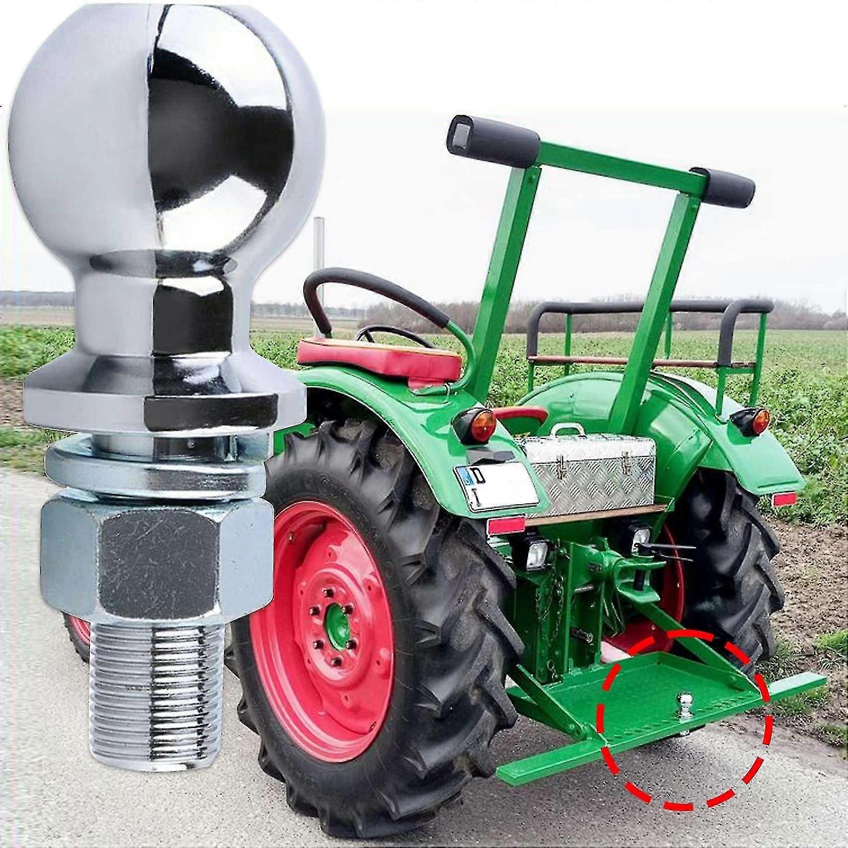 Trailer Coupling Ball 50mm M22 Ball Head Up To 3500 Lbs Straight Field ...