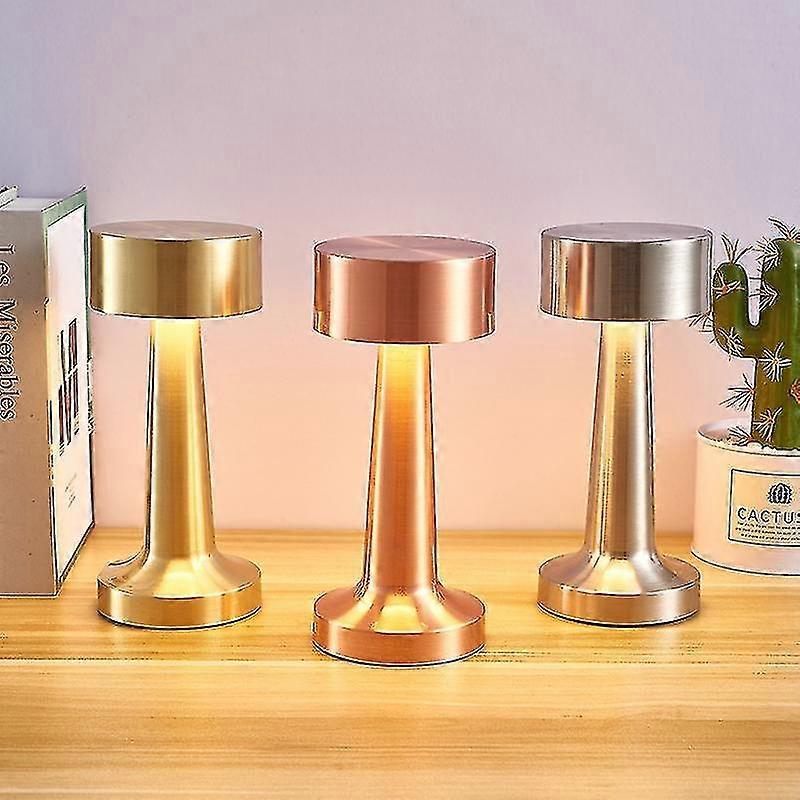 Retro Bar Table Lamp Led Tabl Light Touch Rechargeable Wireless Dining ...