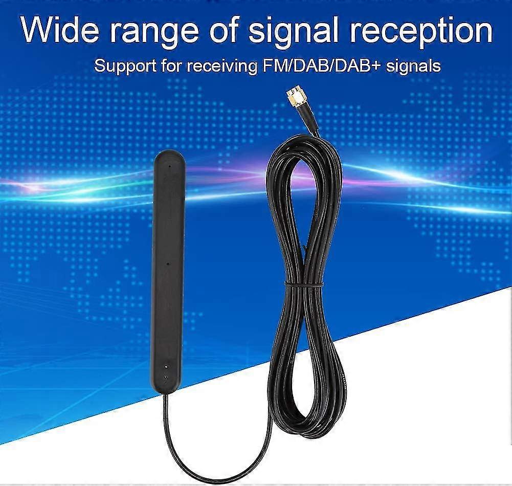 Fm Dab Digital Radio Antenna 5m Sma 20db 5v 15ma,wide Range Signal ...