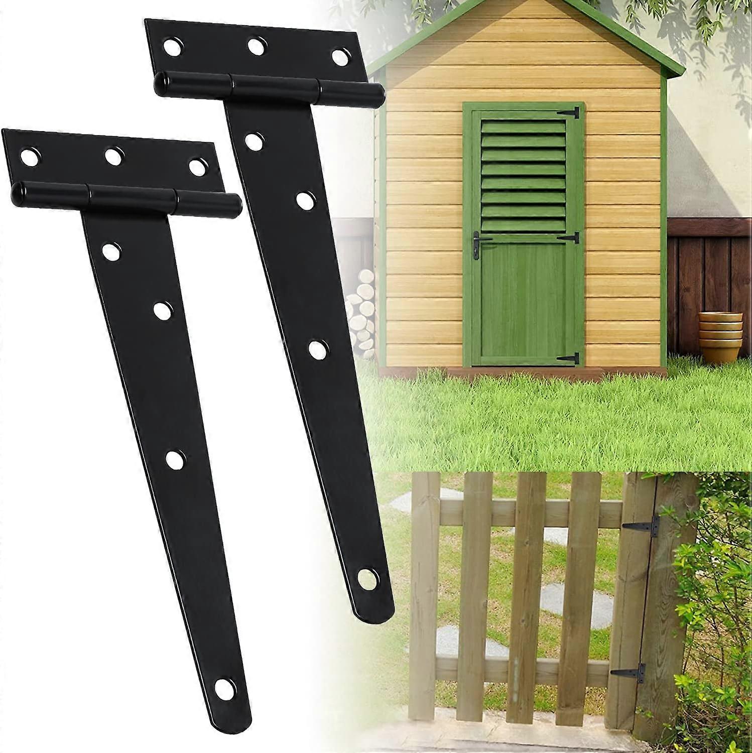 Pack of 4 Heavy Duty T-Hinges with Fixing Screw, 150mm T-Shaped Hinges ...