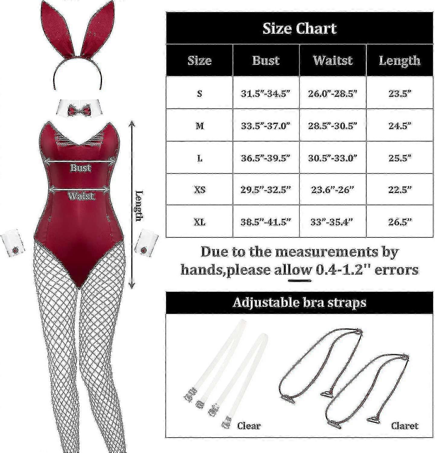 Bunny Costume Women Lingerie And Tails Bodysuit Role Play Rabbit Outfit ...