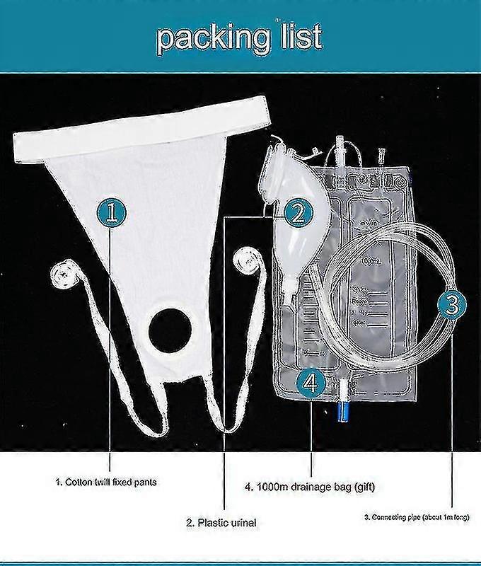 Urine collector, reusable portable urine drainage, suitable for men and ...