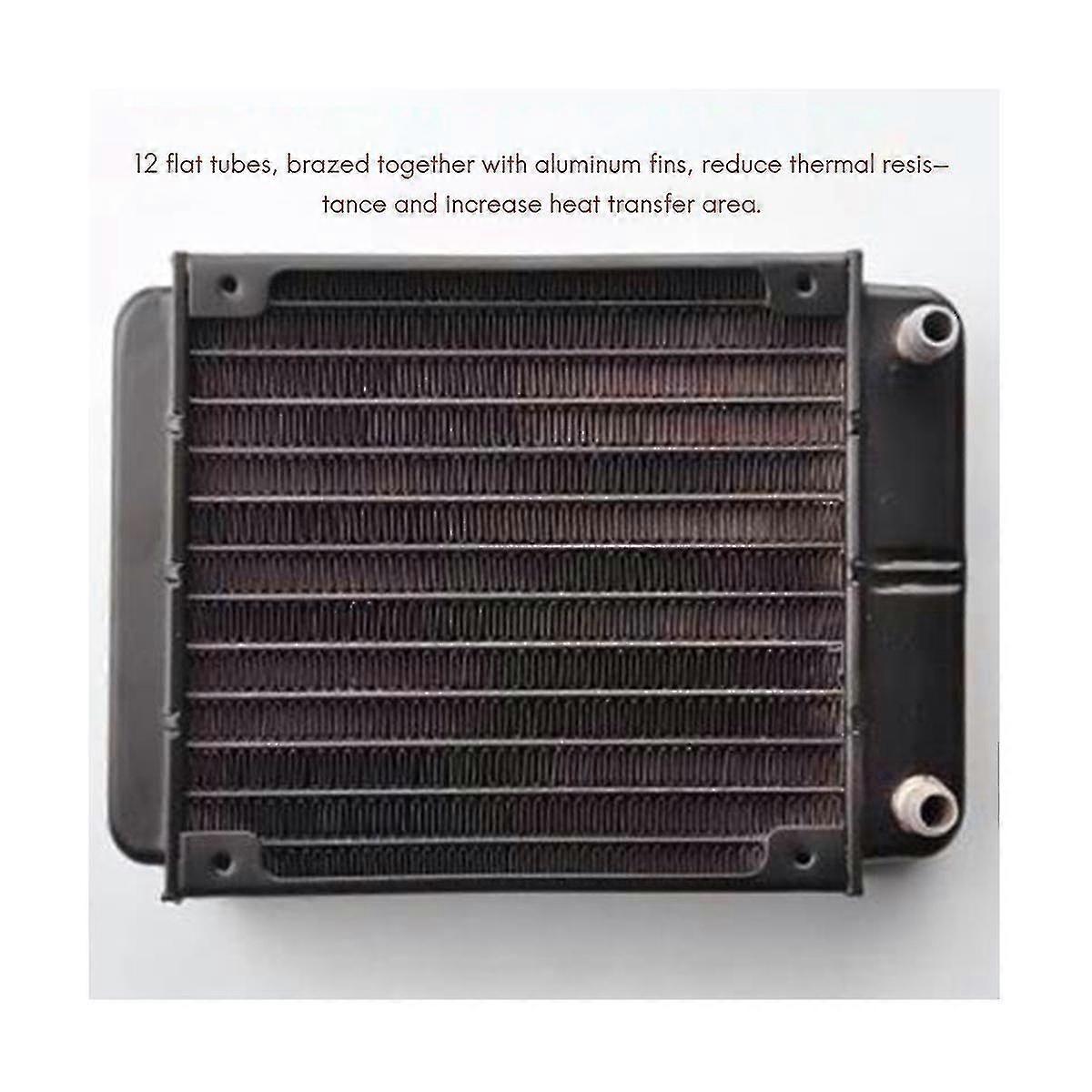 80mm Aluminum 120 Water-cooled Radiator Can Be Equipped With 120 Fan ...