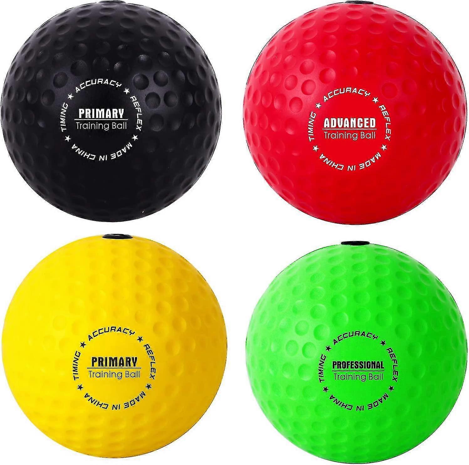 Ultimate Reflex Ball Set - 4 React Reflex Ball Plus 2 Adjustable ...