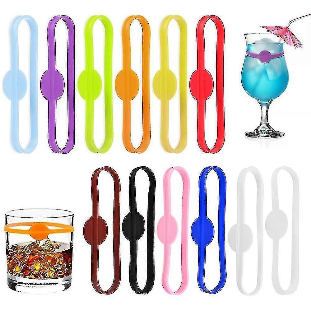 24 Pcs Cup Markers,silicone Drinks Markers Beer Glass Cup Markers ...
