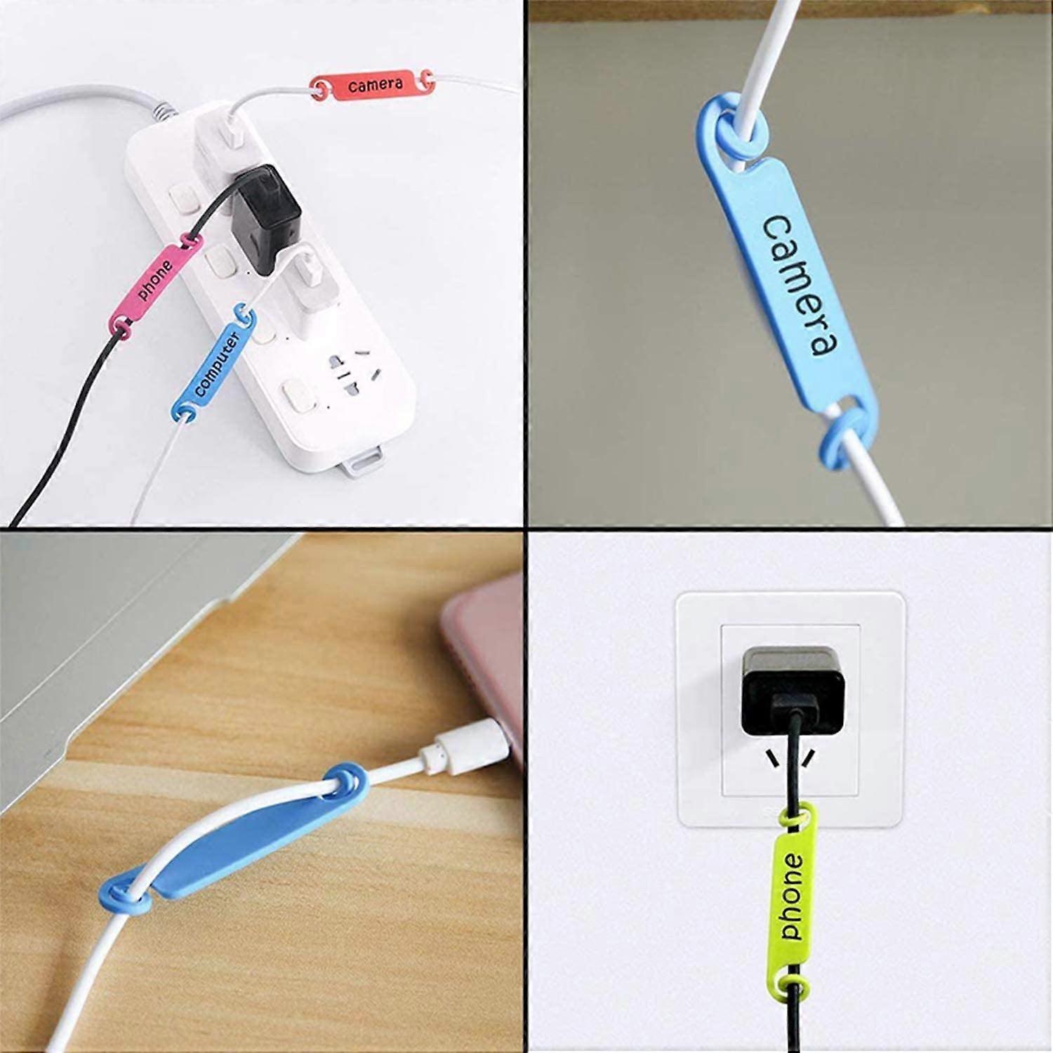 50pcs Multicolor Cable Labels,UV Resistant,Waterproof,Tear Resistant ...