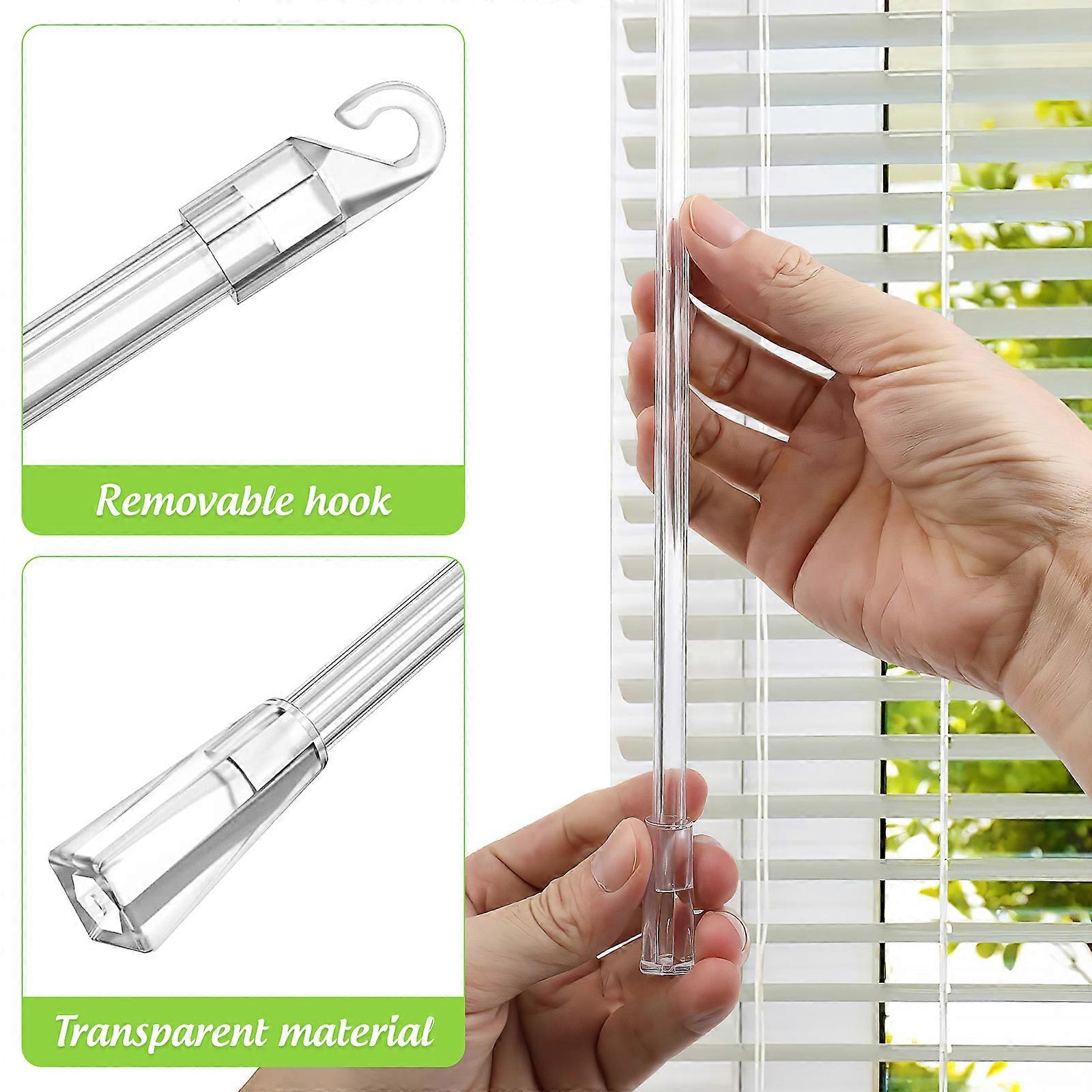 8 Pcs White Blinds Transparent Blind Wands Blind Tilt Wand Vertical ...