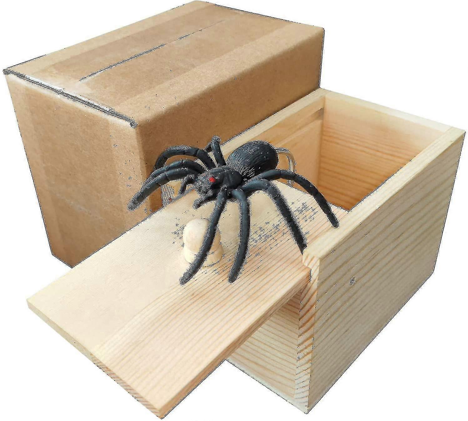 Fun Spider Money Surprise Box,rubber Spider Prank Box,handcrafted ...