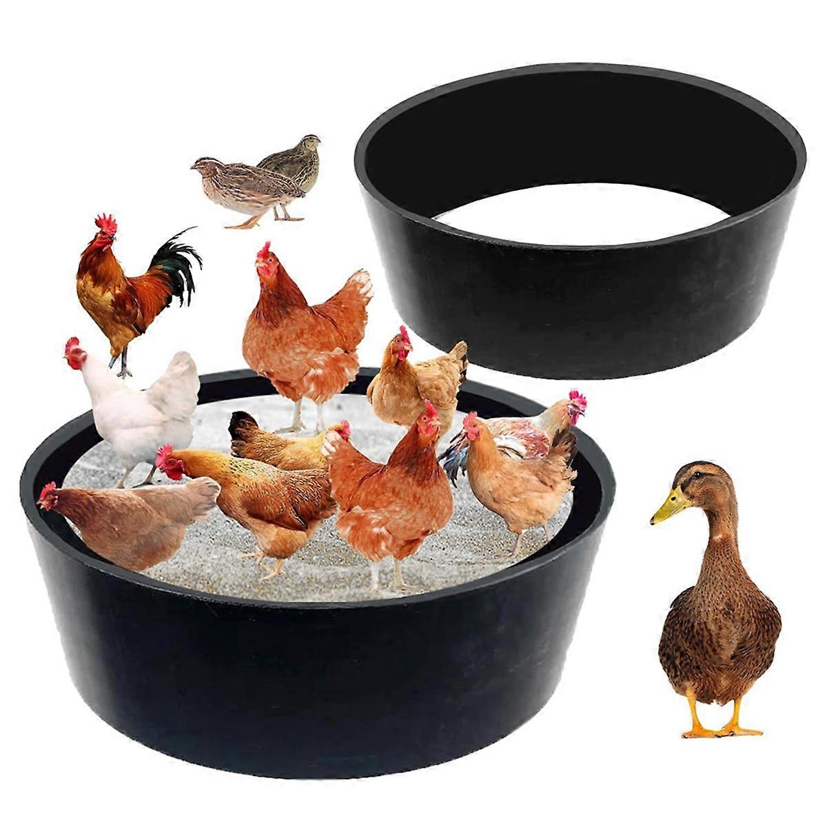 Chicken Dust Bath Tub Bottomless Design Dust Bath for Chickens Chicken ...