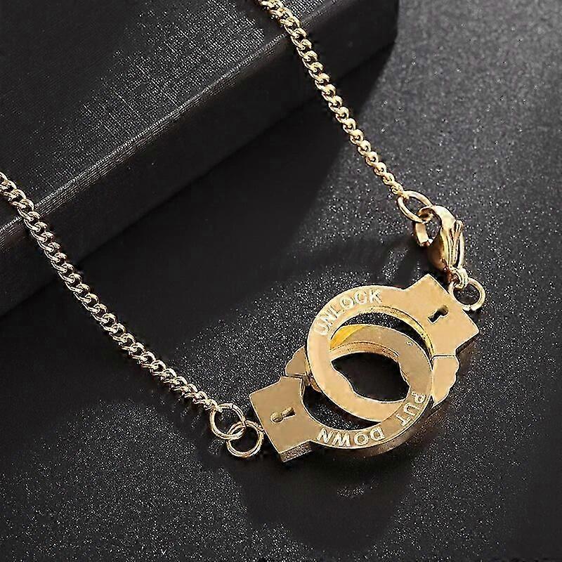 Unique Creative Stainless Steel Handcuffs Pendant Necklace for Men and ...