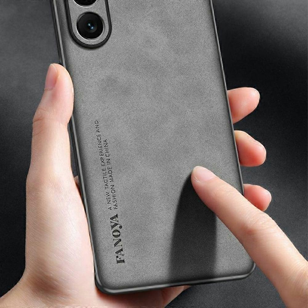 For Samsung Galaxy A56 5G Case Suede Leather Texture TPU+PU Phone Back ...
