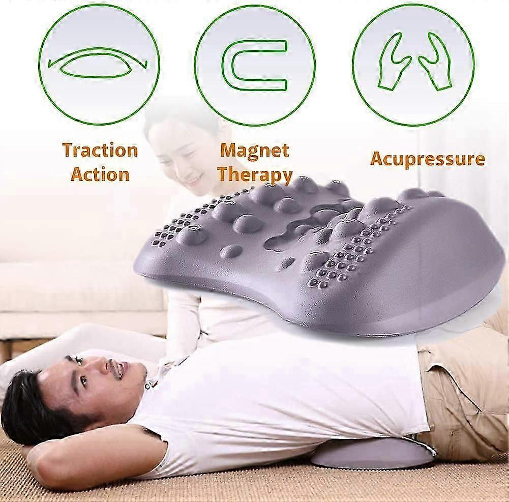 Lumbar Massage Pillow Treat Sciatica Herniated Disc and Neck Muscle ...
