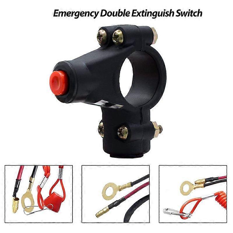 Emergency Stop Switch Lanyard Emergency Kill Stop Engine Switch Push ...