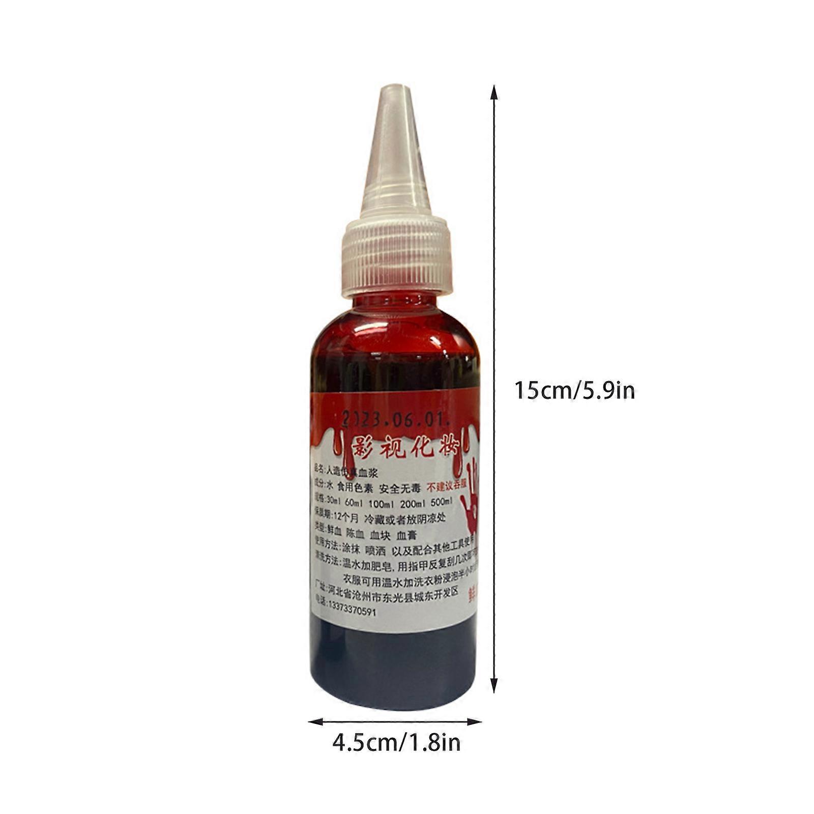 Realistic Fake Blood for Bloody Nose Eyes Ears Party Makeup Props ...