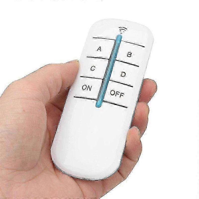 4-way wireless remote control switch 220V digital wall receiver ...