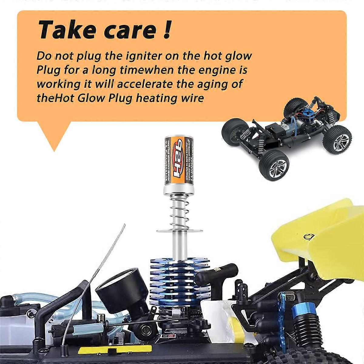 80101 1800MAh 1.2V Glow Plug Igniter Suitable for RC Car 1/8 1/10 ...