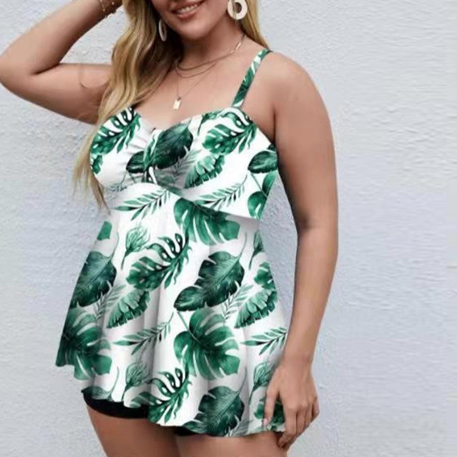 Tankini Swimsuits for Women Two Piece Bathing Suits Floral Print ...