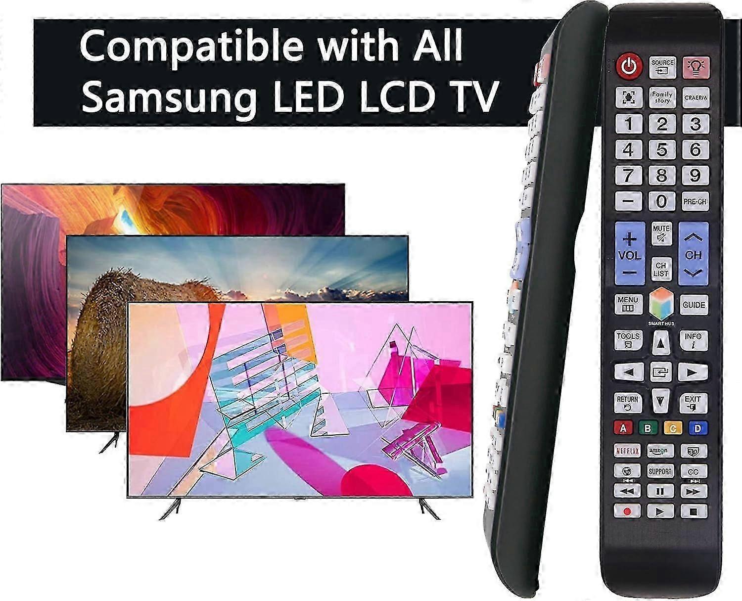Samsung Backlit TV Remote Control Replacement for All Samsung LED Smart ...