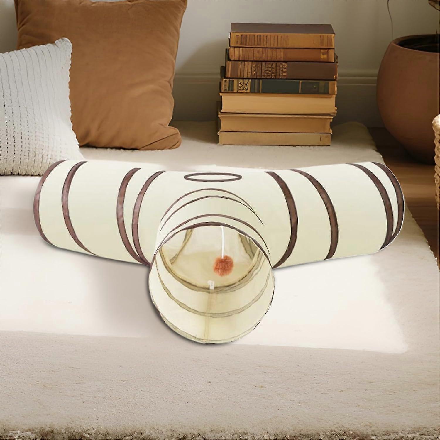 Cat Play Tunnel 3Way Indoor Cat Tunnel Foldable With Peek Hole Ball ...