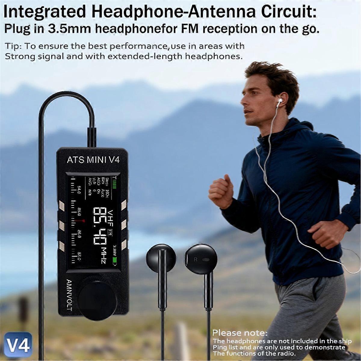 Upgrade V4 ATS MINI SI4732 Radio ALL Band Radio FM AM SSB LSB USB ...