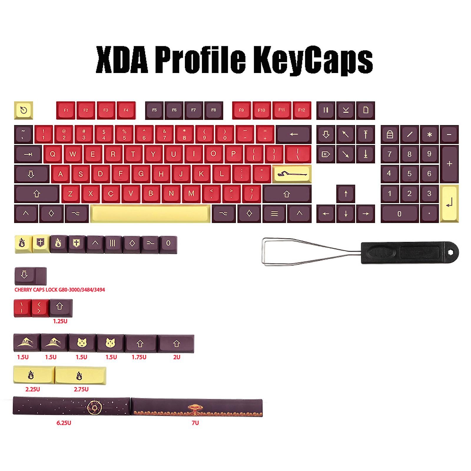 Explosion Keycaps Xda Pbt Dye Sub Keycap Set For Mechanical Keyboard Mx ...
