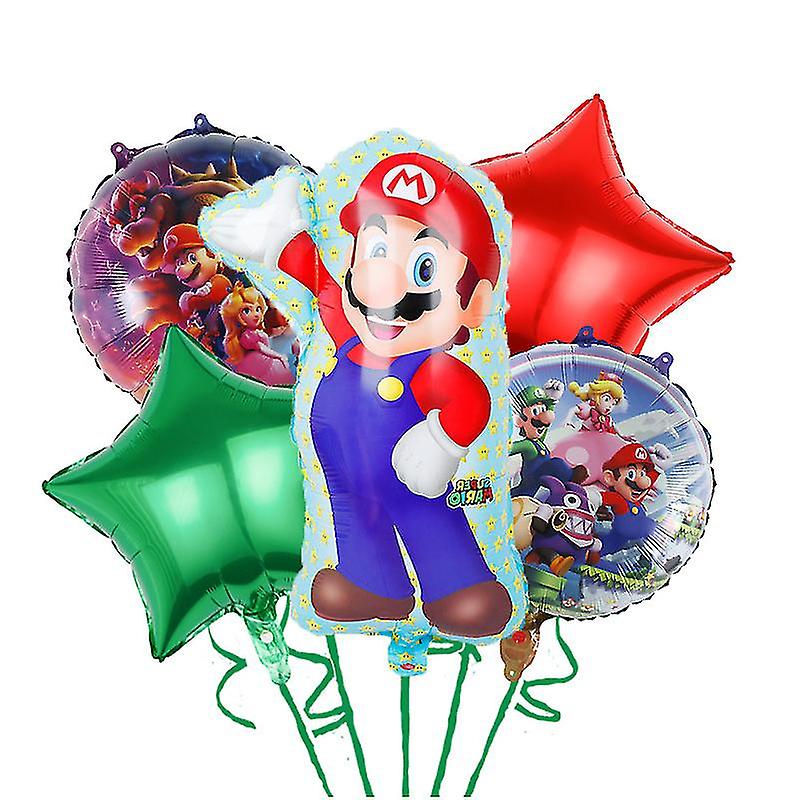 New Super Mary Balloon Set Mario Luigi Game Themed Birthday Party ...