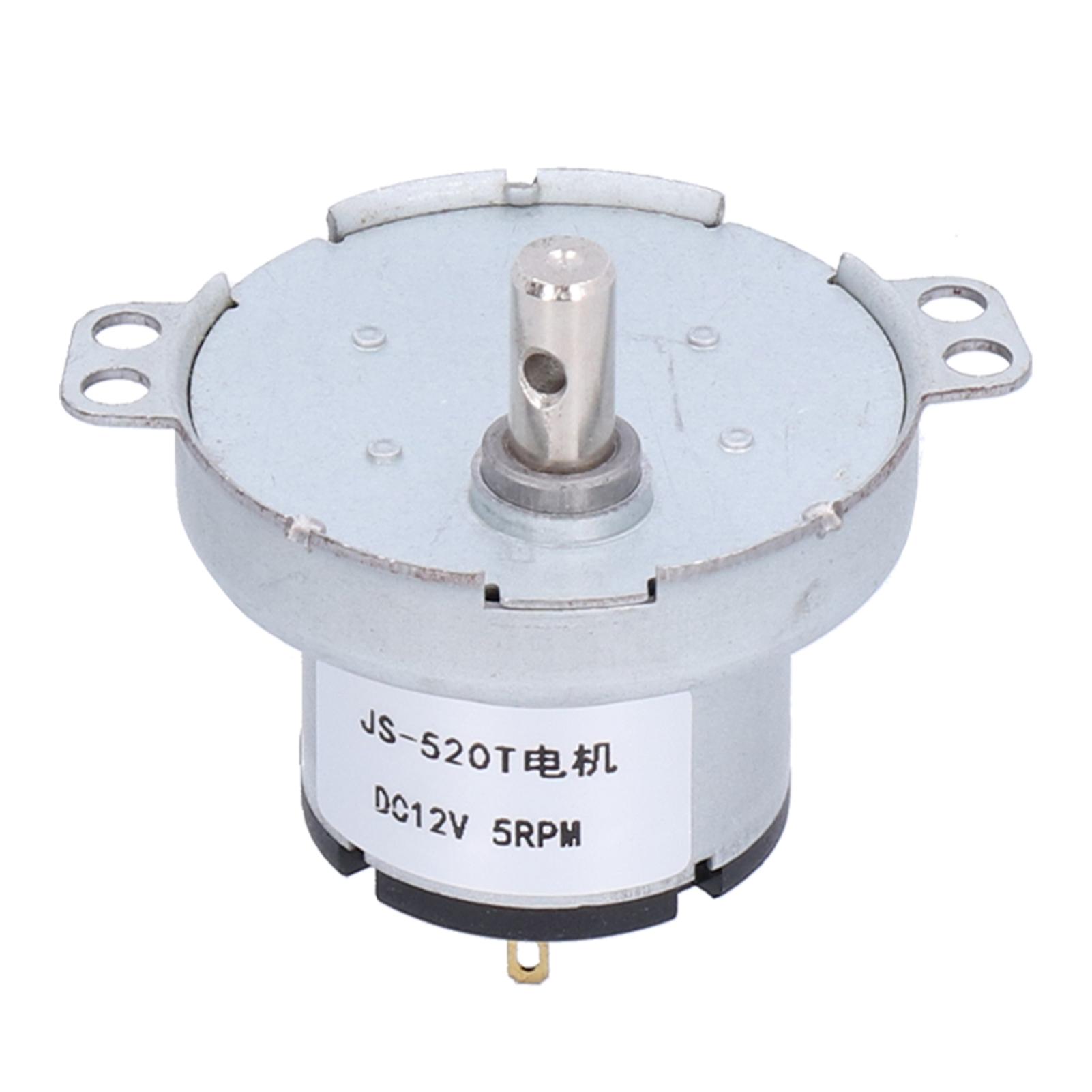 JS‑520T Synchronous Motor Durable DC 12V 5RPM Gear Motor for Electronic ...