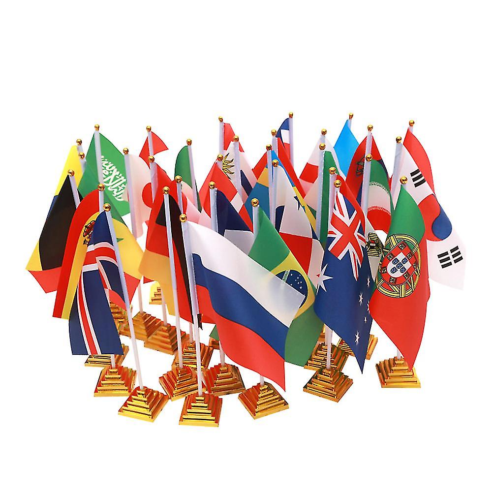 10 Pcs Table Top Decor Country Flags World Flags International Flags ...