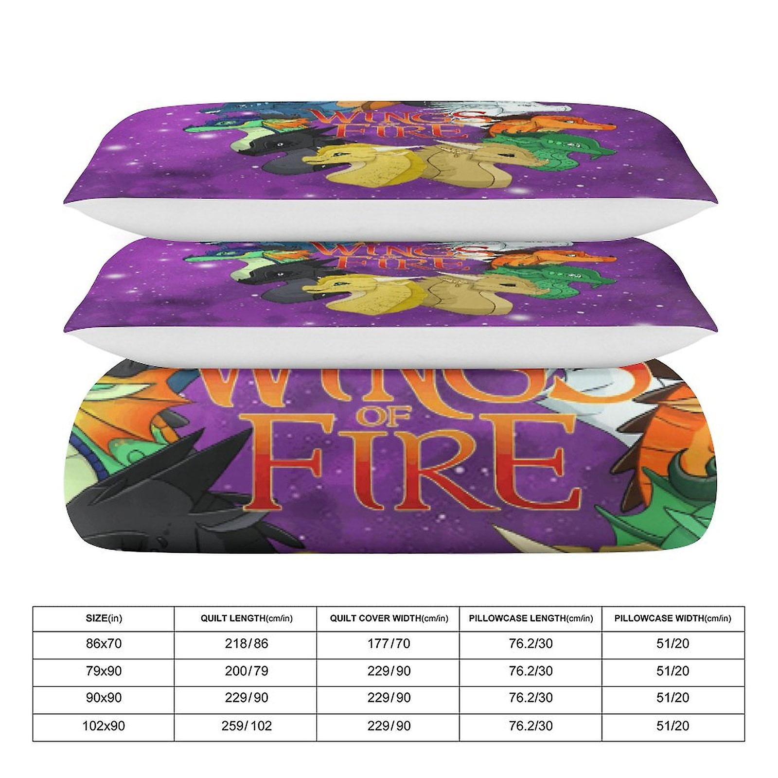 Wings of Fire Bed Duvet Cover Microfiber Bedding Sets 3D Printed ...