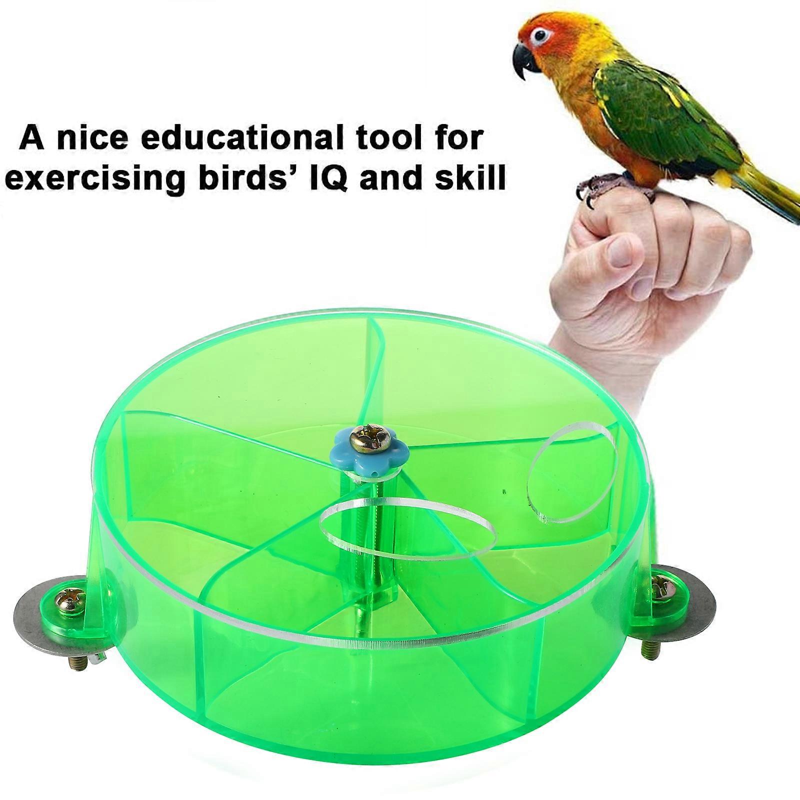 Bird Cage Feeder Bird Foraging Toy Foraging Wheel Bird Toy Bird ...
