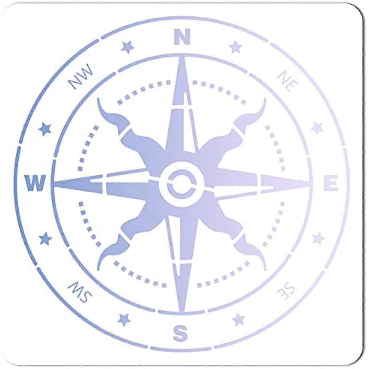 Large Compass Stencils 12x12 Inch Reusable Compass Rose Stencil ...
