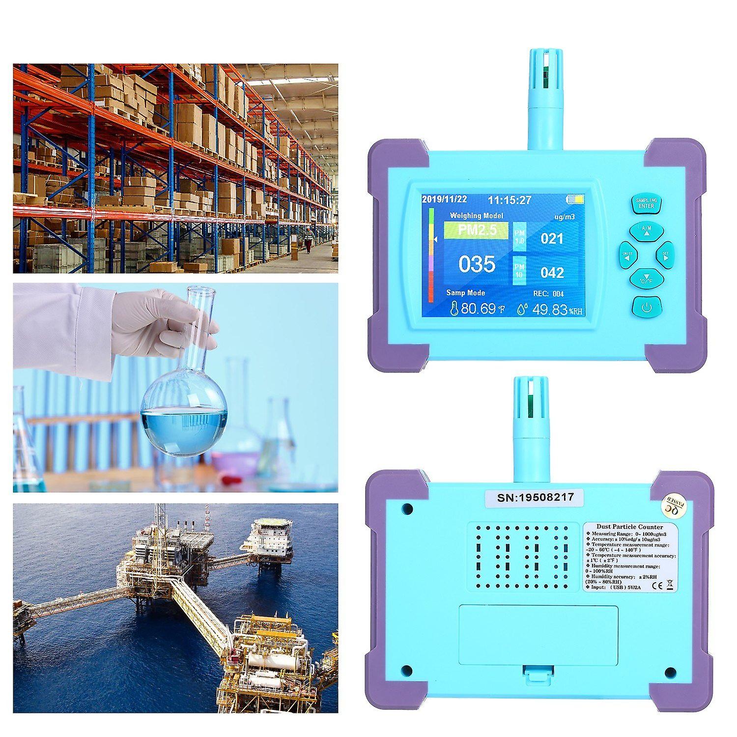 Air Quality Monitor Digital Gas Analyzer Rechargeable Battery Portable ...