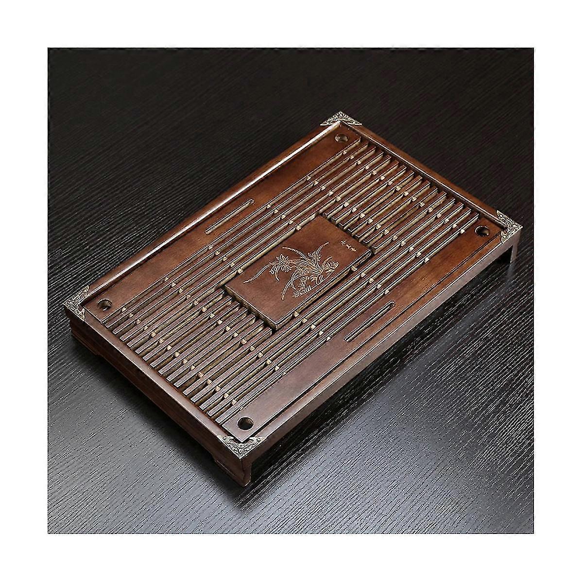 Tea Tray, Chinese Gongfu Tea Table Set With Water Storage Drainage ...