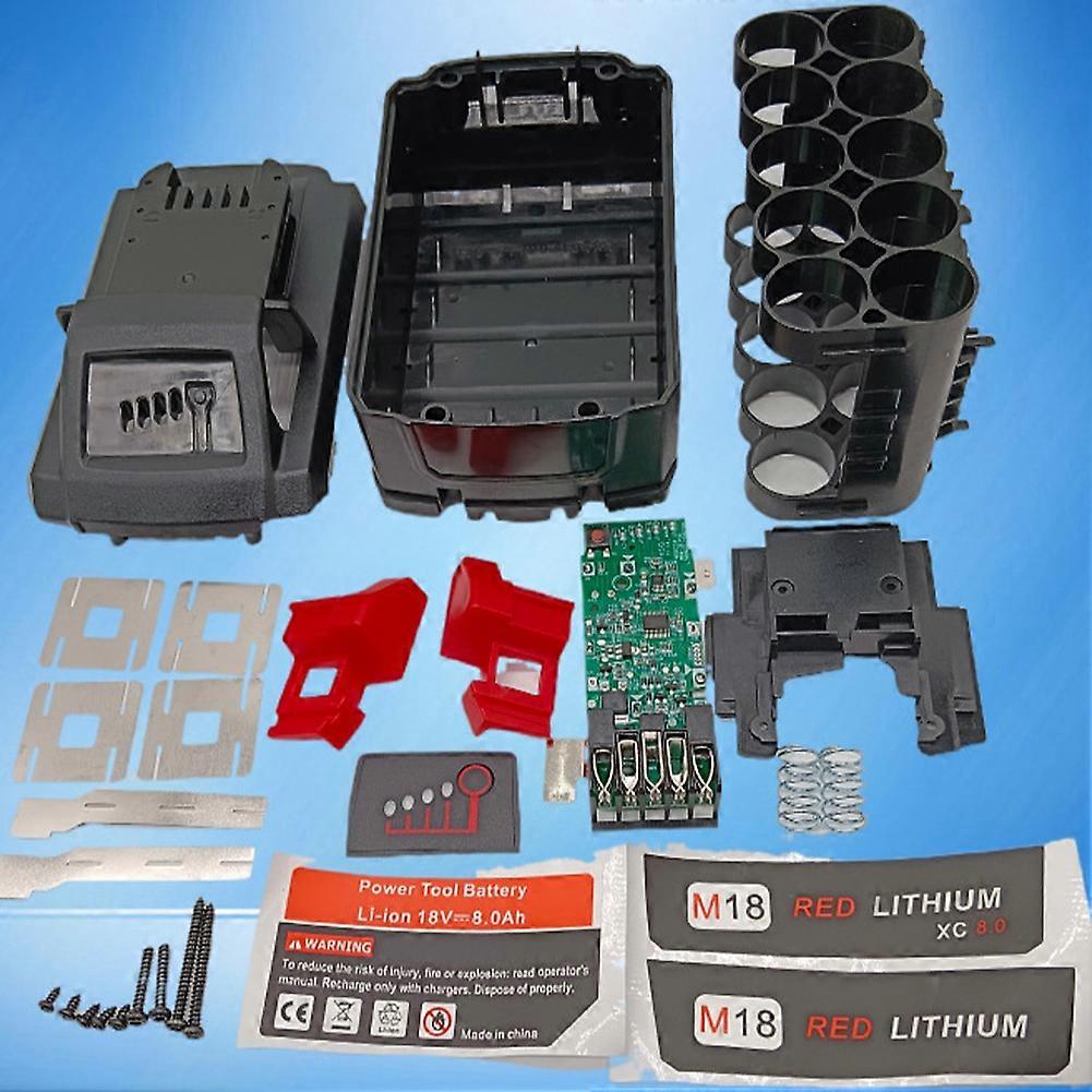 Battery Plastic Case PCB Protective Board for 10 Core 18V 21700 Kit Li ...